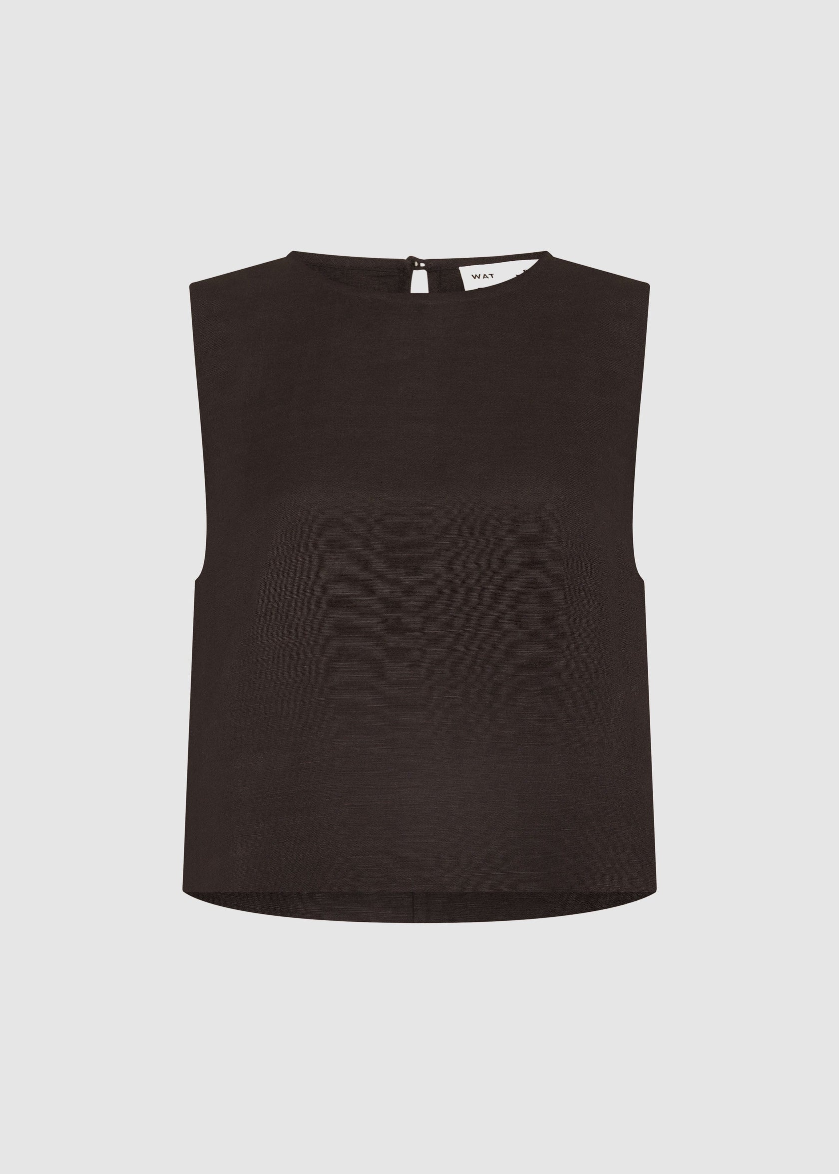 BOXY VEST - BROWN – WAT THE BRAND
