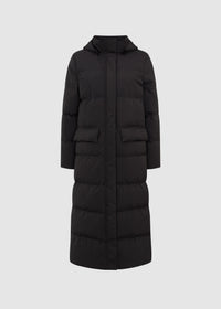THE FULL LENGTH PUFFER COAT - BLACK – WAT THE BRAND
