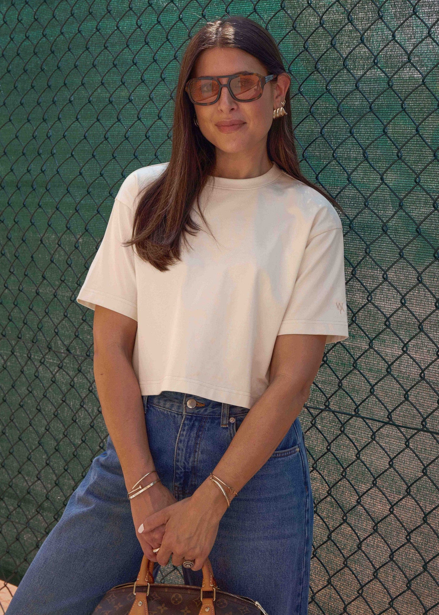 THE CROPPED BOXY TEE - CREAM – WAT THE BRAND